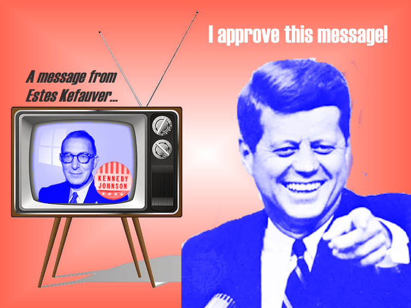 EK Endorses JFK for 1960 – Estes Kefauver for President